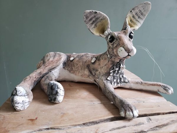 Hare Sculpture (SOLD) - Twisted Earth Ceramics